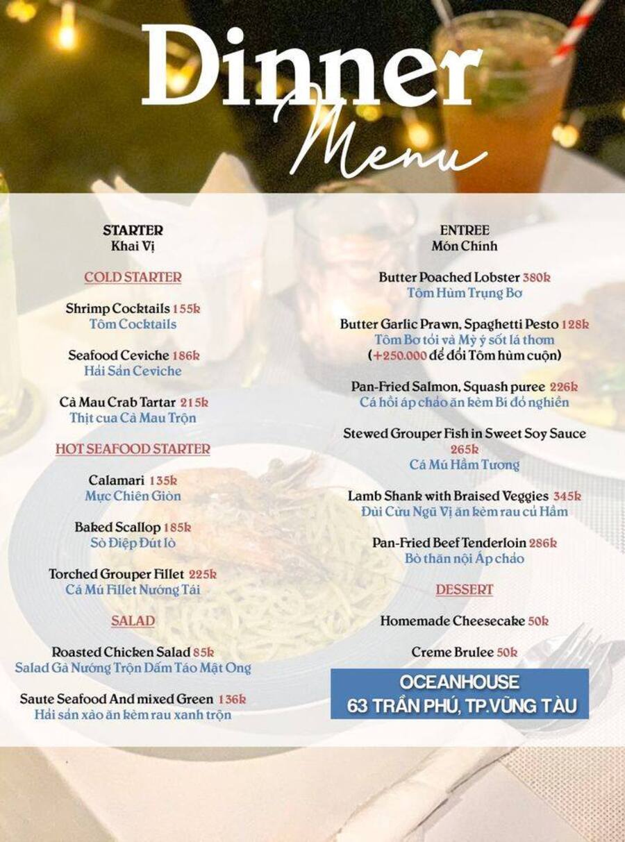 Ocean House Vũng Tàu - Nhà hàng ngắm hoàng hôn siêu đẹp