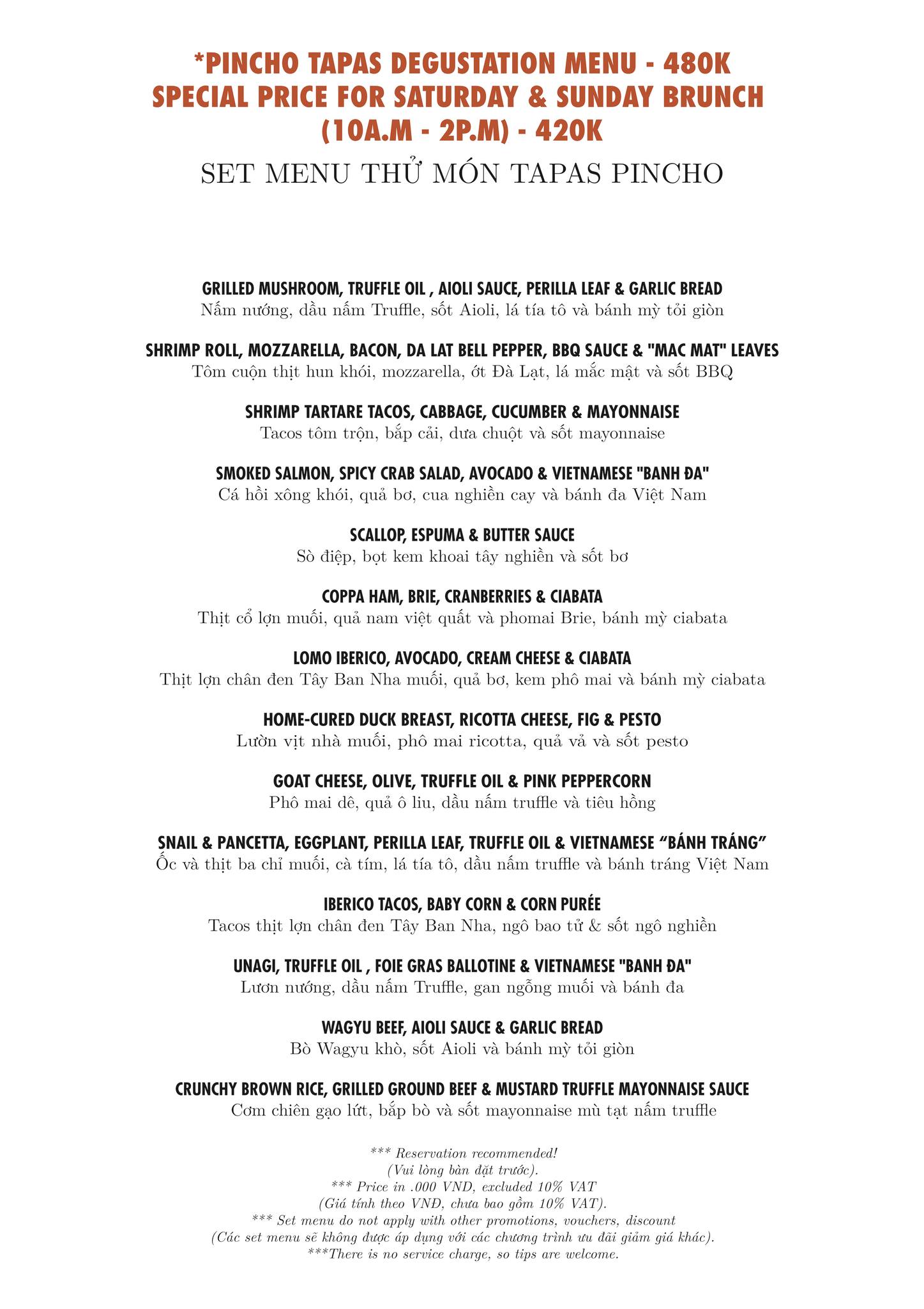 Thưởng thức món Âu chuẩn vị trong không gian lãng mạn của Pincho Tapas ...