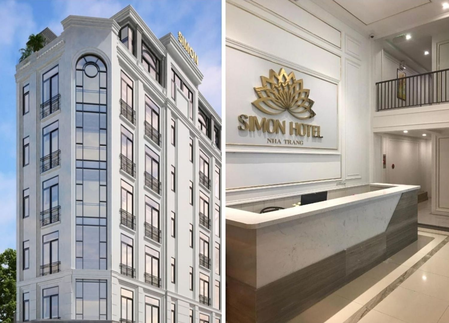Simon Hotel sở hữu kiến trúc Tây Âu hiện đại, sang trọng
