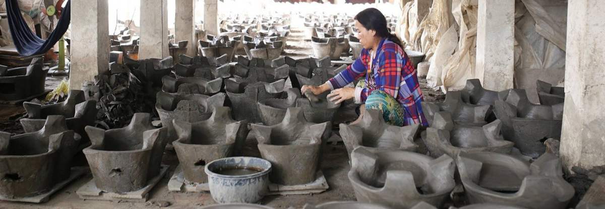 Xóm làm cà ràng Phú Thọ An Giang vẫn giữ lửa nghề thủ công truyền thống