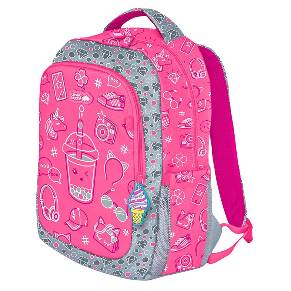 Balo Clever Hippo Easy Go Cô nàng ngọt ngào BC0102 S Pink/Grey