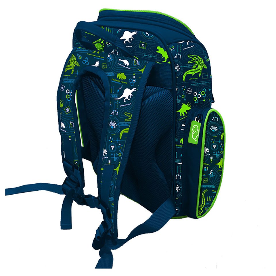 Balo Clever Hippo Fancy Khủng long chúa tể xanh BD1207 M Navy