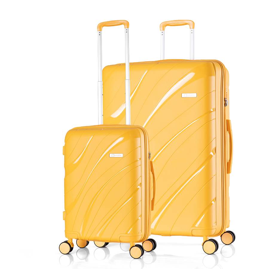 Vali Combo 2 Vali Larita Lina Size S + L Yellow